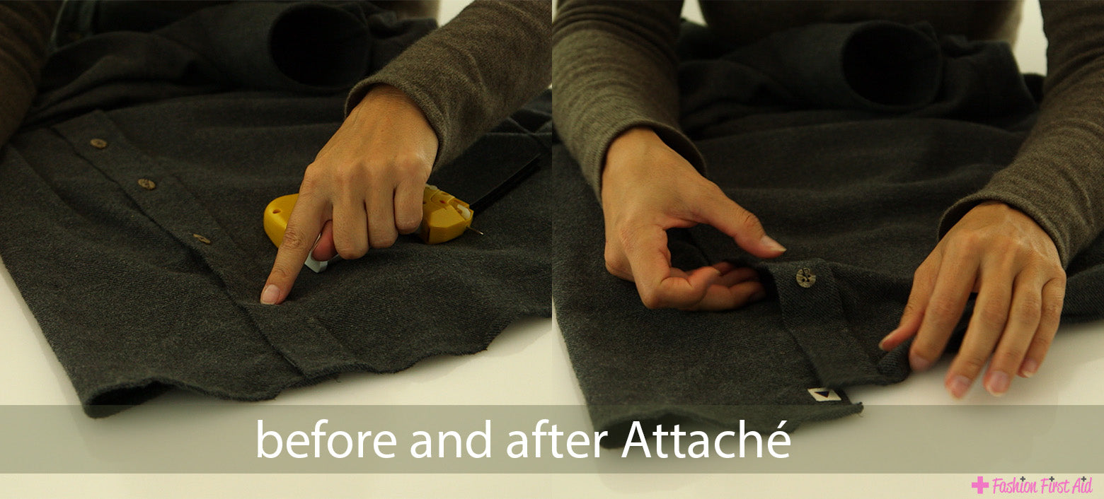 Attaché: instant button attacher repairs clothing with no sewing ...
